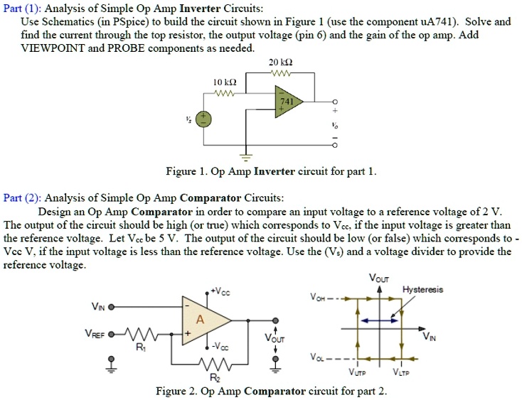 SOLVED: I am trying to figure out how to create these circuits using PSpice Schematics. Part 1 ...