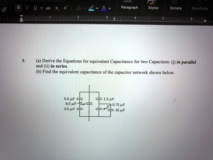paragraph styles dictate 8 aderive the equations for equivalent ...