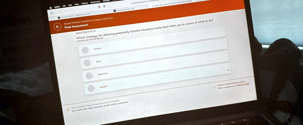 ? Sexual Violence Awareness (Campus SaVE Act): Final Assessment ...