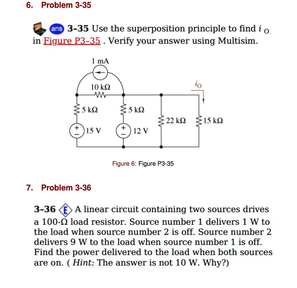 SOLVED: Can you solve this problem using mesh current analysis and not node voltage analysis ...