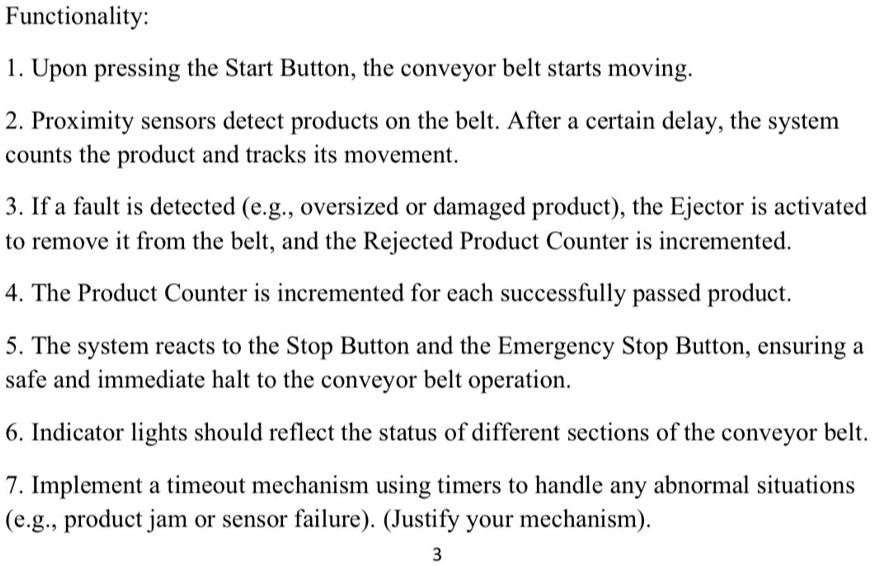 SOLVED: Design and program an industrial automation system using a PLC ...