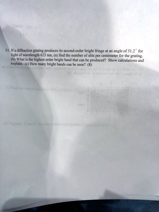11. If a diffraction grating produces its second-order bright fringe at ...