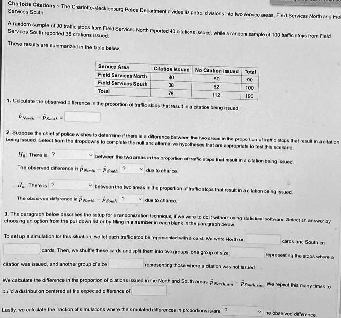 SOLVED: Texts: Services South, Services South reported 38 citations ...