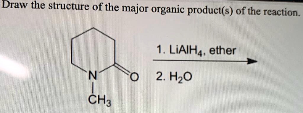 SOLVED: Draw the structure of the major organic product(s) of the ...