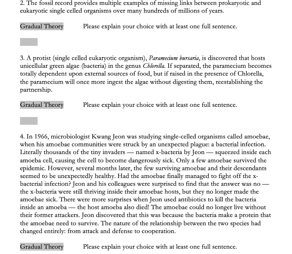 Solved 2 The Fossil Record Provides Multiple Examples Of Missing