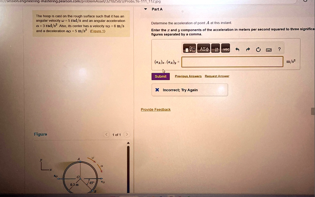 the hoop is cast on the rough surface such that it has an angular ...