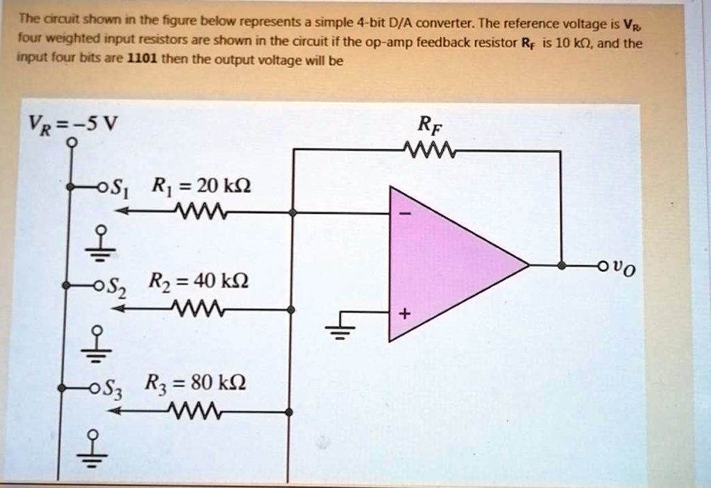 SOLVED: The circuit shown in the figure below represents a simple 4-bit ...