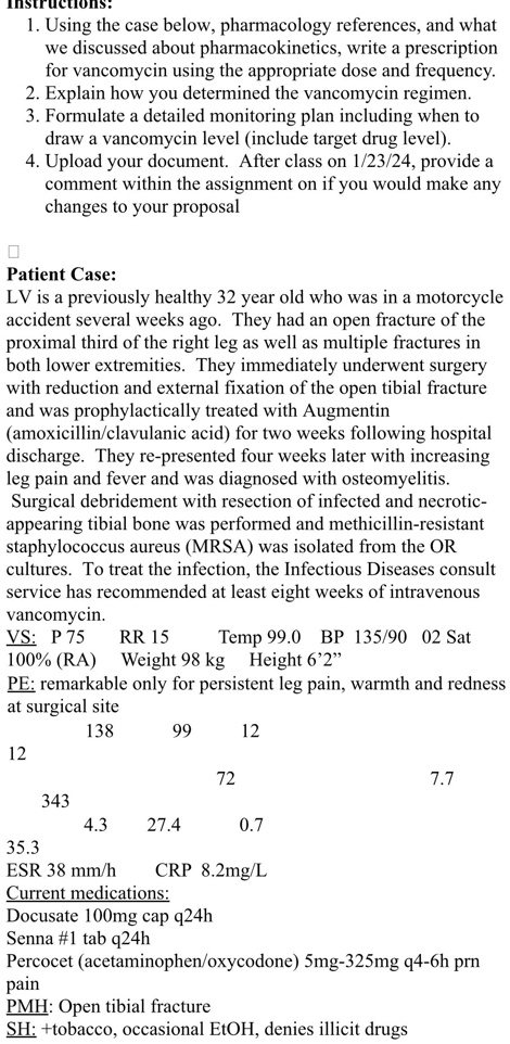 Vancomycin Drug Class