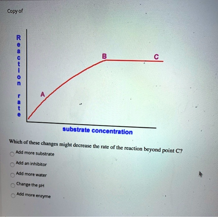 copy 1 0 substrate concentration which of these changes might decrease ...