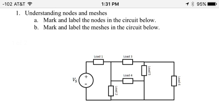 102 AT T 1:31 PM 95% 1. Understanding nodes and meshes a. Mark and ...