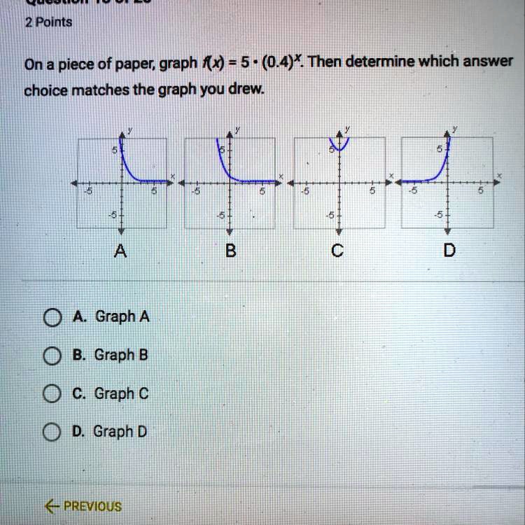 [GET ANSWER] on piece of paper graph fx 5 04x 2 points on a piece of ...
