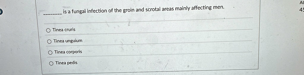is a fungal infection of the groin and scrotal areas mainly affecting ...