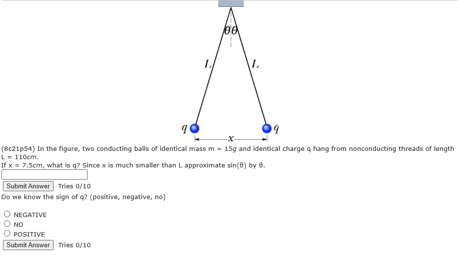 8c21p54 in the figure two conducting balls of identica mass...