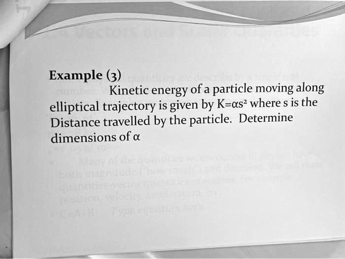 example 3 kinetic energy of a particle moving along elliptical ...