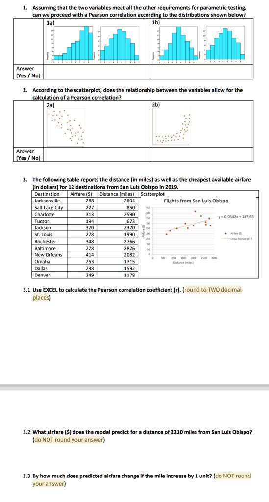 SOLVED: Assuming that the two variables meet all the other requirements ...