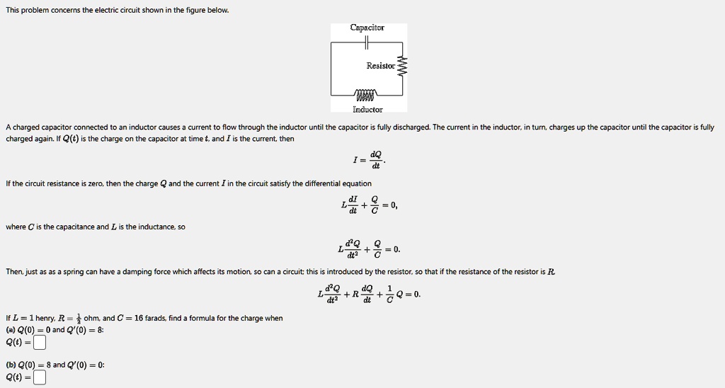 this problem concerns the electric circuit shown in the figure below ...