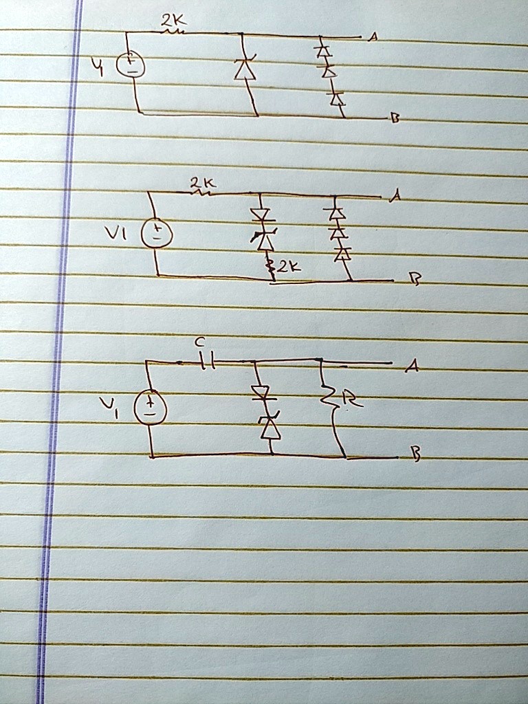 SOLVED: Determine the output in each of the following circuits, assuming the forward voltage ...