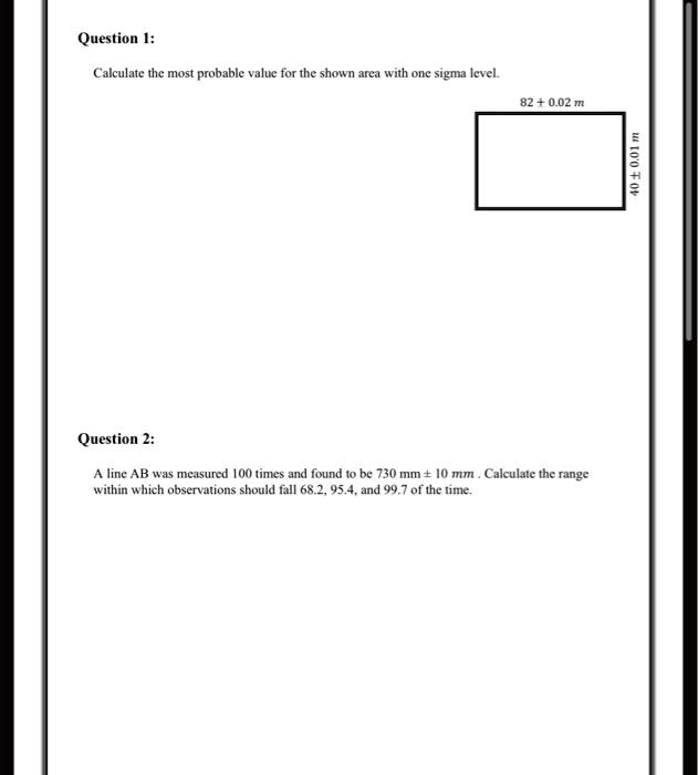 SOLVED: Calculate the most probable value for the shown angle with one ...