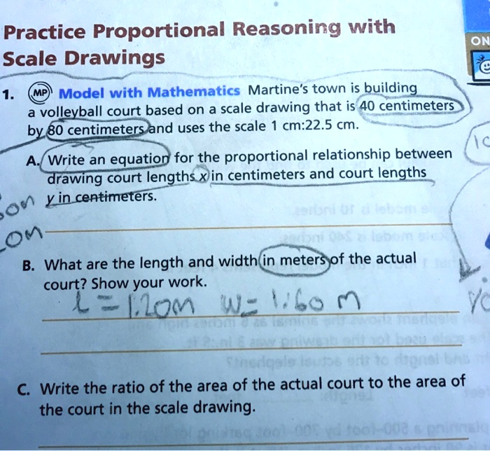 Practice Proportional Reasoning with ON Scale Drawings Model with ...