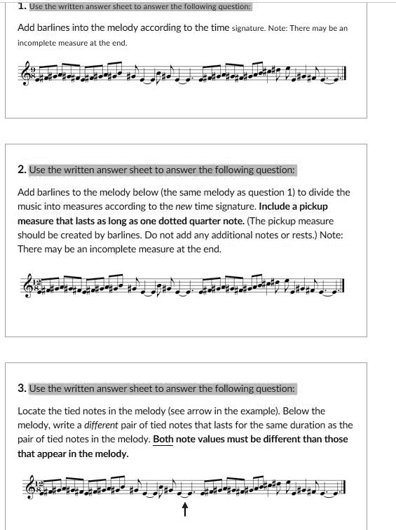 SOLVED: This is my music theory homework. Thank you for helping. Also ...