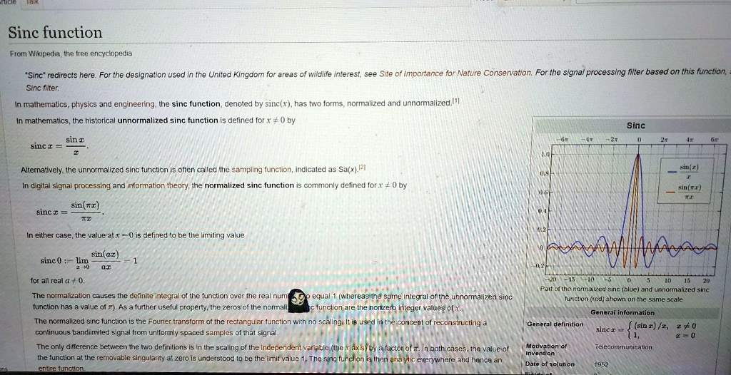 make this sinc function in excel with chart please help sinc function ...