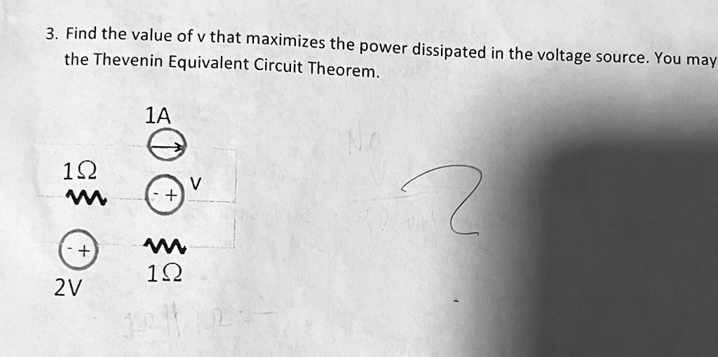 SOLVED: the Thevenin Equivalent Circuit Theorem 1A 10 WM ? V WM 10 2V