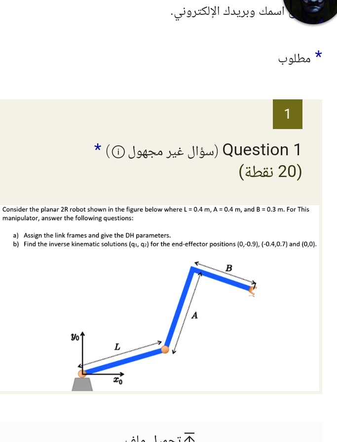 1 1 Question ???? ??? ????? ) * )20) ????( Consider the pl