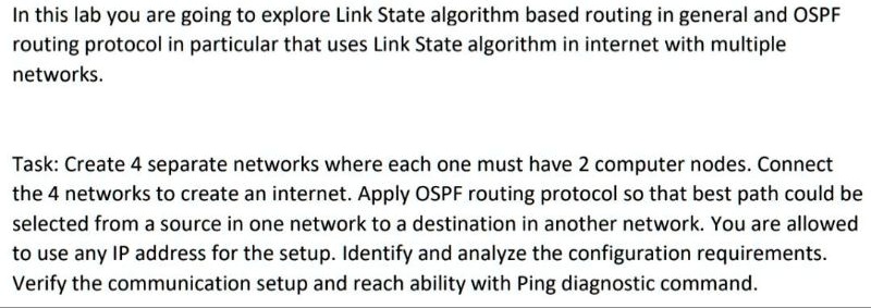 SOLVED: Texts: Show me how to do this task in Cisco Packet Tracer by providing an example of the ...