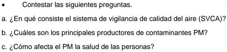 SOLVED: ayudenme con estas preguntas por favor :(? Contestar las ...