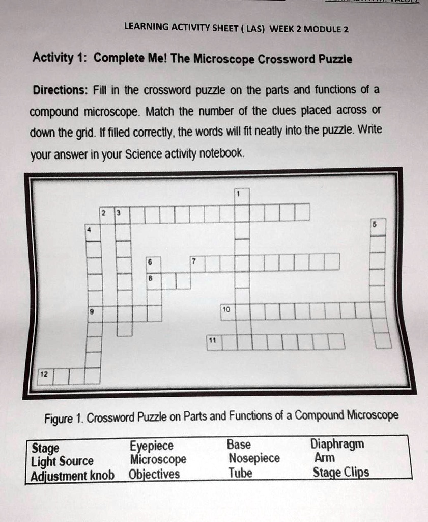 LEARNING ACTIVITY SHEET (LAS) WEEK 2 MODULE 2 Activity 1: Complete Me ...