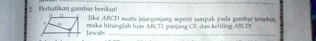SOLVED: tolong kak aku gak bisa Perhatikan gambar berikut! Jika ABCD ... SOLVED: tolong kak aku gak bisa Perhatikan gambar berikut! Jika ABCD ...