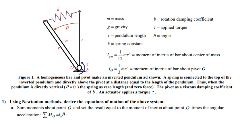 SOLVED: Using Lagrange's Equations, derive the equations of motion of ... SOLVED: Using Lagrange's Equations, derive the equations of motion of ...