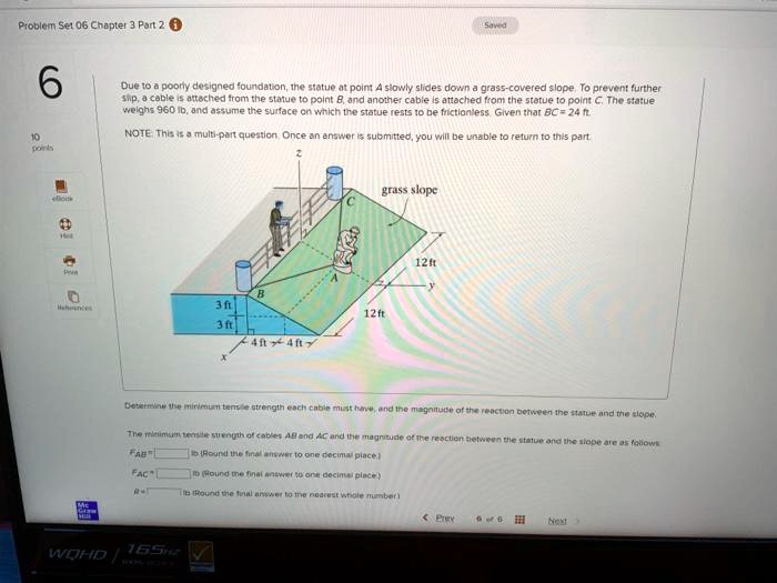 Problem Set 06 Chapter 3 Part 2 6 10 points Saved Due to a...