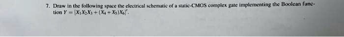 7. Draw in the following space the electrical schematic of a static ...