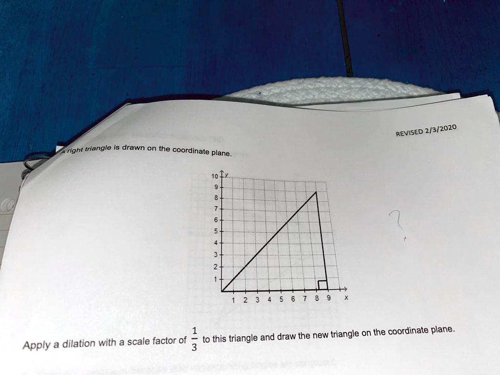 SOLVED: 'Help?! Please! Thank you!!!!!!! right triangle is drawn on the coordinate plane to this ...