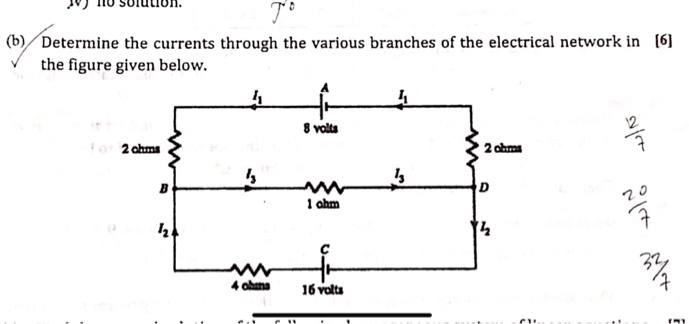 Titlewithtopic: Electrical Network Analysis and Current Determination