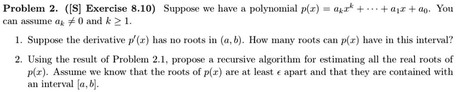 SOLVED: Please answer the question quickly. Thanks. Problem 2. [S ...