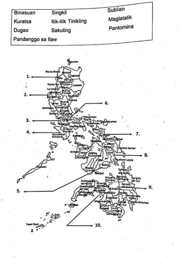 Binasuan Kuratsa Dugso Pandanggo sa llaw Singkil Itik-Itik Tinikling ...