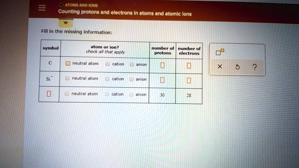 atoms and ions counting protons and electrons in atoms and atomlc ions ...