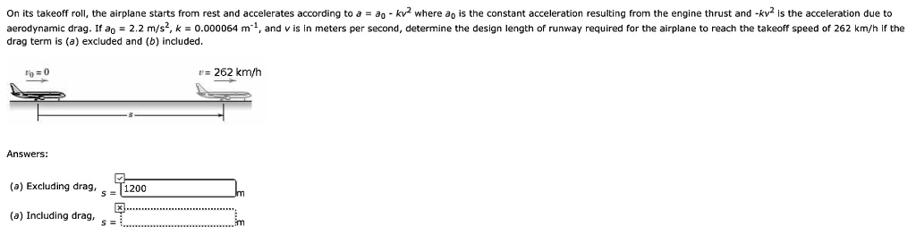 SOLVED: On its takeoff roll, the airplane starts from rest and ...