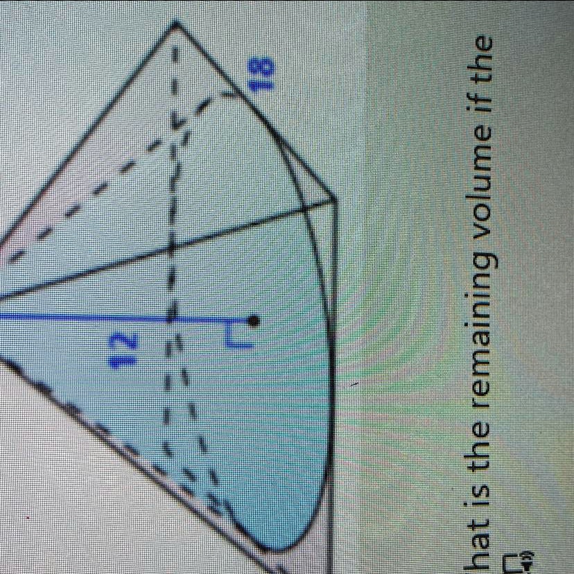 SOLVED: A cone is inscribed in a right square pyramid. What is the ...