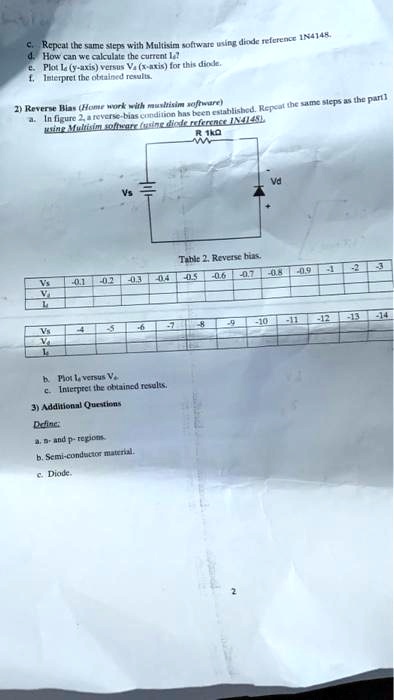 SOLVED: Texts: - d. How can we calculate the current I? Plot I on the y-axis versus V on the x ...