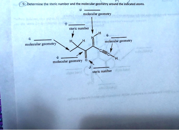 Determine the steric number and the molecular geometr… - SolvedLib