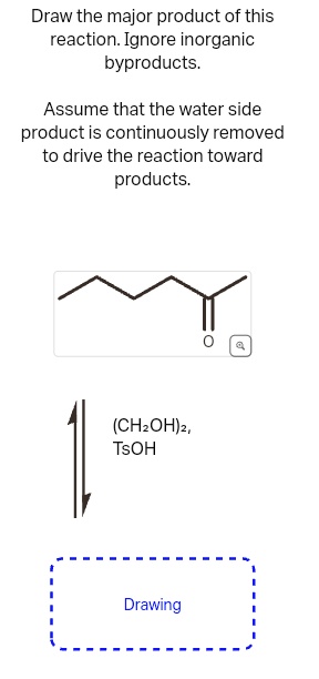 Draw the major product of this reaction. Ignore inorganic byproducts ...