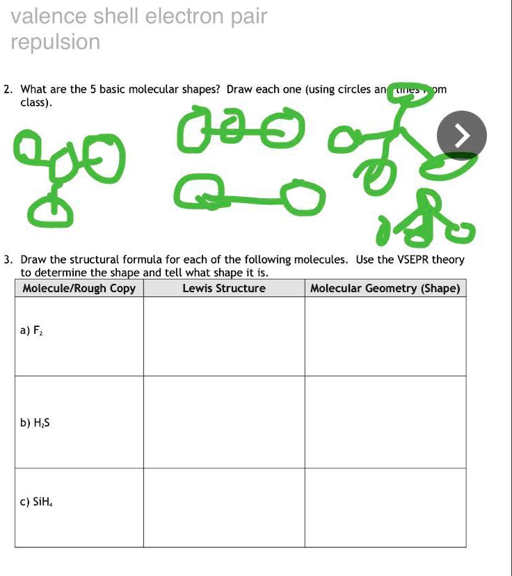 SOLVED: 'can someone do the rest of this for me i missed school the day we did it valence shell ...