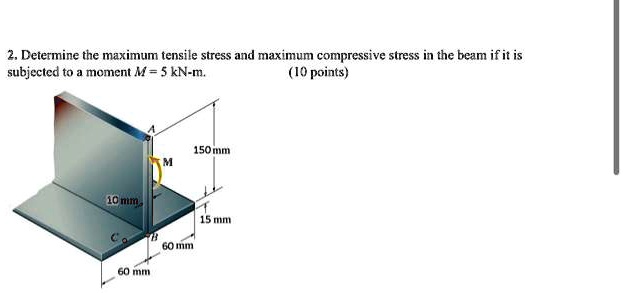 SOLVED: Determine the maximum tensile stress and maximum compressive ...