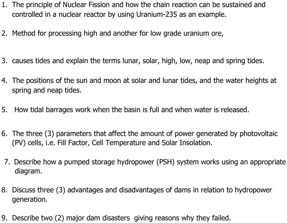 SOLVED: 1 The principle of Nuclear Fission and how the chain reaction ...