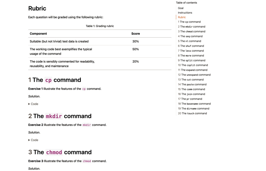 rubric each question will be graded using the following rubric table 1 ...