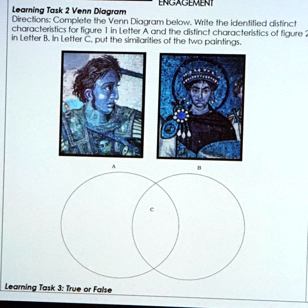 learning task 2 venn diagram directions complete the venn diagram below write the identified ...