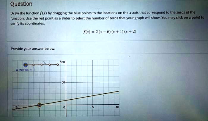 question draw the unctionf by dragging the blue polnts to the locations ...